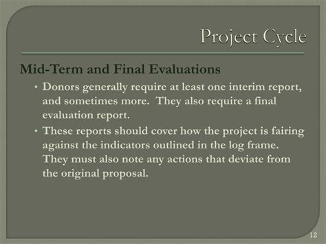 Ppt Monitoring And Evaluation Project Cycle June 7 Th 2012 Basics