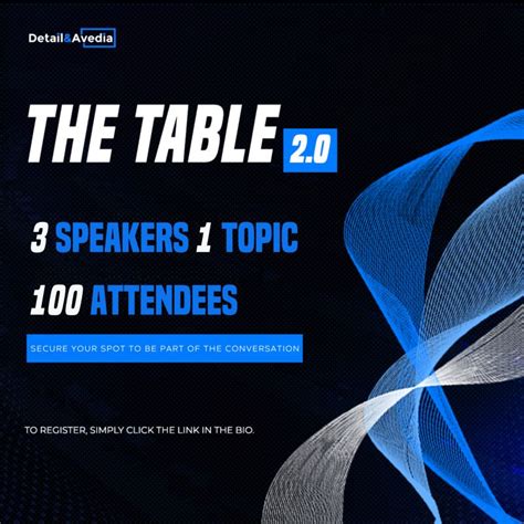 Detail And Avedia Consulting On Linkedin Thetable2