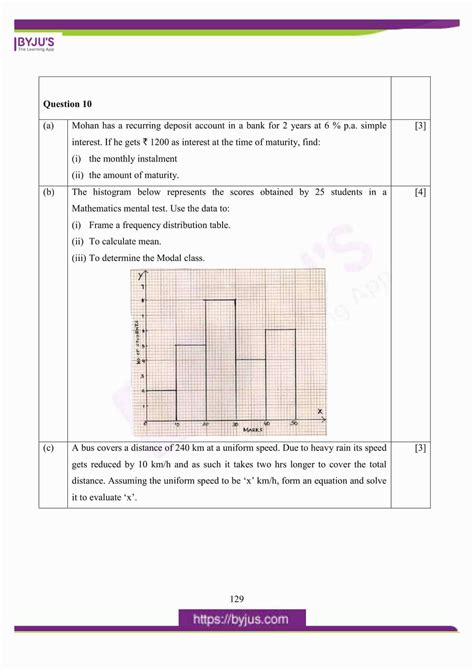 Icse Class 10 Maths Question Paper Solution 2016 Download Pdf