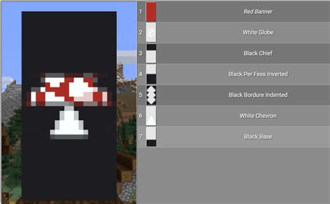 Mushroom Banner Minecraft Minecraft Banner Patterns Minecraft Banners Minecraft Banner Designs