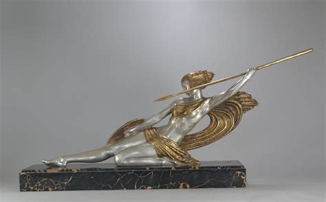 1930fr Impressive 100cm Dh Chiparus Bronze Amazon Circa 1925 Art