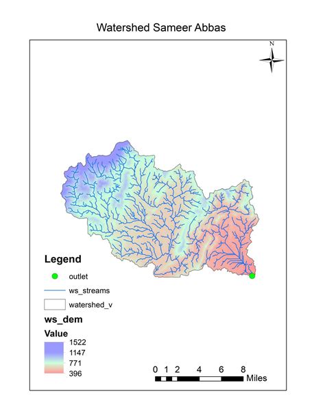 Rehan Ali On Linkedin Water Shed Map Using Arc Gis Of Area Sameer In Pcr