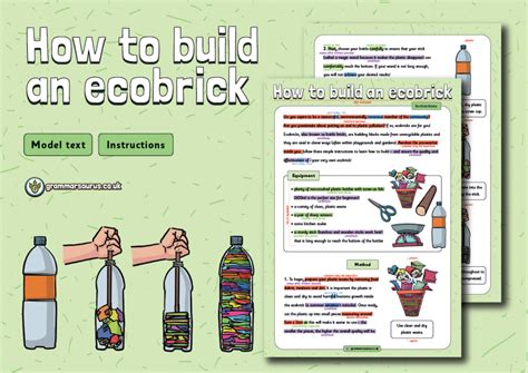 Year 5 Model Text Instructions How To Build An Ecobrick Grammarsaurus