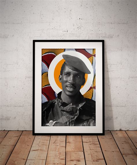 Thomas Sankara Premium Poster Thomas Sankara Colourful Portrait