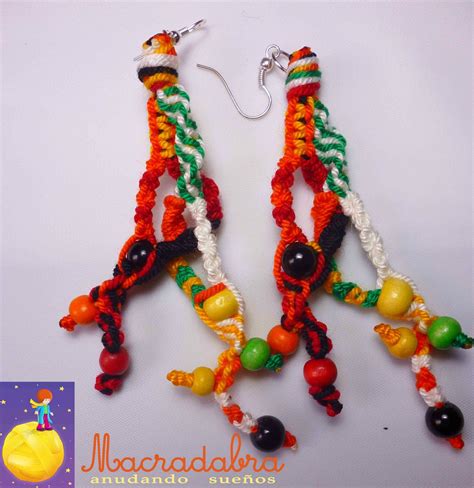 Macradabra Aretes Coloridos En Macramé