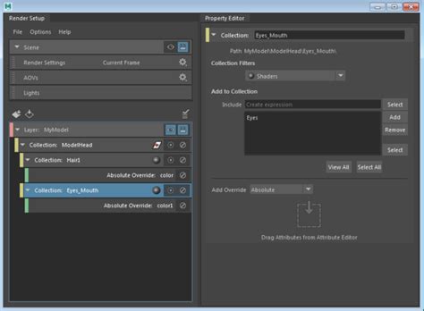 Use Hierarchical Collections To Override Shaders Applied Per Face