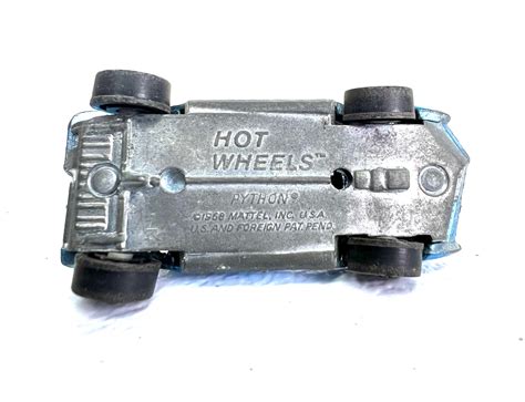 Vintage 1968 Blue Python Hot Wheels Mattel Redline Black Etsy