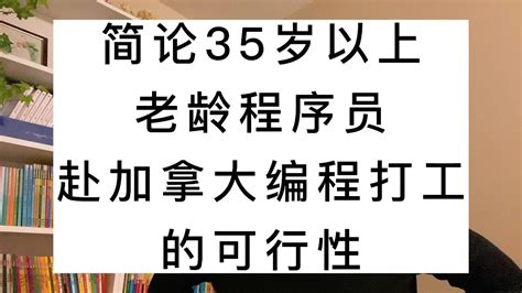 简论 岁以上老龄程序员赴加拿大编程打工的可行性 YouTube