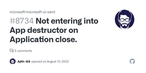 Not Entering Into App Destructor On Application Close · Issue 8734