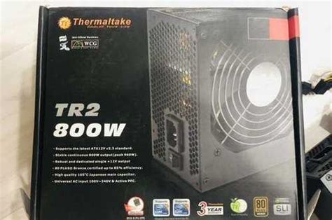 Блок питания Thermaltake TR2 800W (TR-800P) bronze Москва | Комьютерные ...