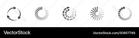 Download Signs Set Load Icons Data Royalty Free Vector Image