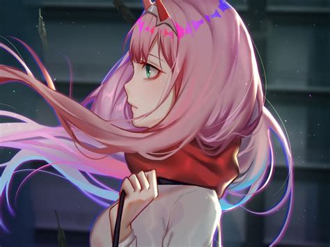 Девушка с розовыми волосами и рожками Zefirka Club фото и картинки