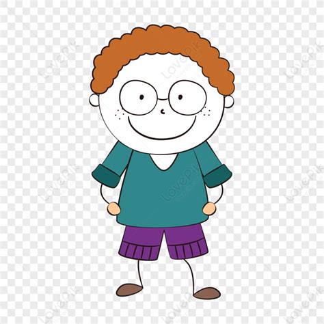 해군 블라우스에 만화 귀여운 소년주근깨아름다운안경 Png 일러스트 무료 다운로드 Lovepik