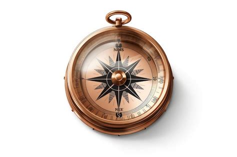 Premium Photo Navigating The Unknown A Compass On A Blank Canvas On