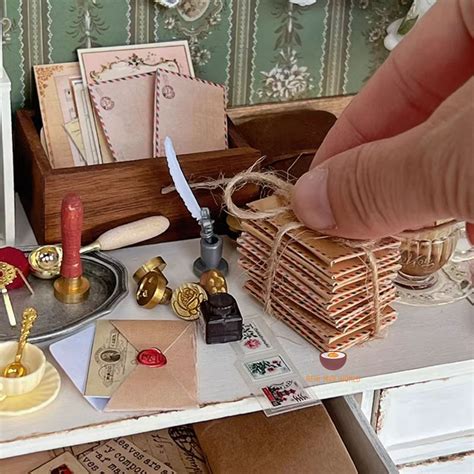 Miniature 1 2 Vintage Envelopes Set Of 3 Miniature Journaling Shop