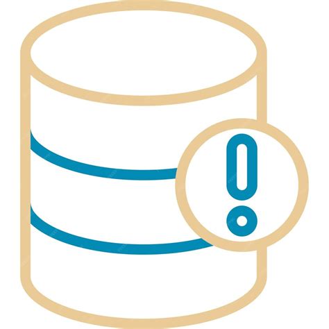 premium vector database alert vector illustration