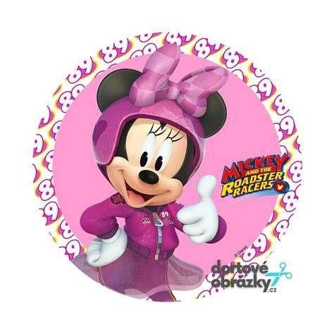 Minnie ZÁvodnice Jedlý Papír Cukrářské Potřeby A Party Dekorace