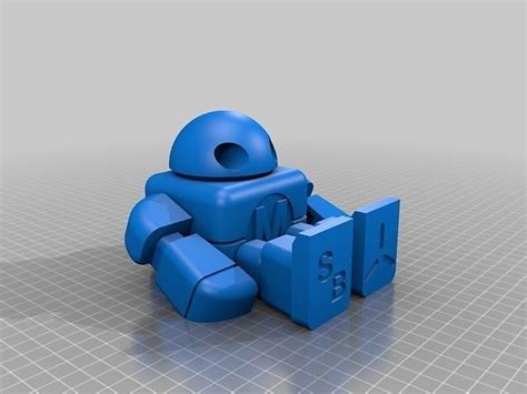 Maker Faire Robot Action Figure Single File Free 3d Model 3d Printable Stl