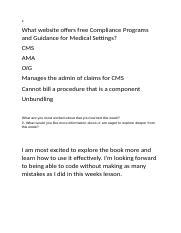 Free Compliance Programs And Guidance For Medical Settings CMS