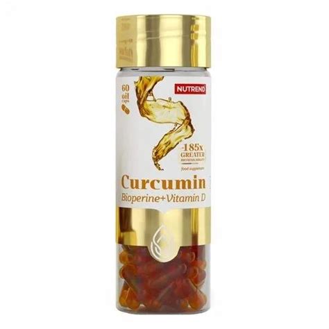 Куркумин для спорта Nutrend Curcumin + Bioperine + Vitamin D 60 Caps ...