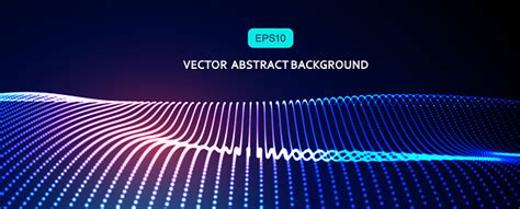 3d 추상 벡터 입자 파 배경 Ai 기술 와이어 네트워크 미래 와이어 프레임 인공 지능 네트워크 보안에 대한 스톡 벡터 아트 및 기타 이미지 Istock