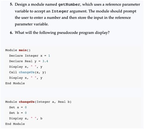 Solved 5 Design A Module Named GetNumber Which Uses A Chegg