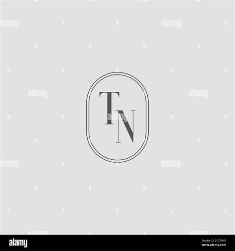 Initial Tn Wedding Monogram Logo Design Vector Graphic Stock Vector Image And Art Alamy