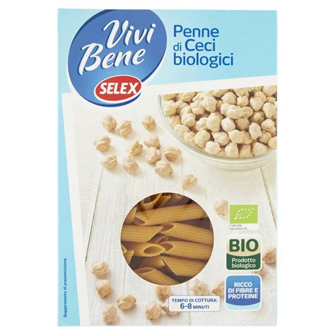 Selex Vivi Bene Pasta Di Ceci Biologici Penne 250 G NonPesa It