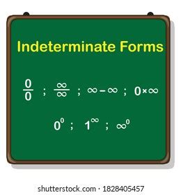 Indeterminate Forms Limits List Stock Vector Royalty Free 1828405457