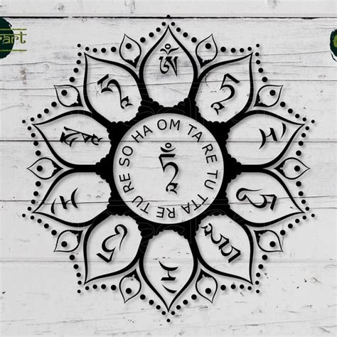 Tibetan Mandala Svg Etsy