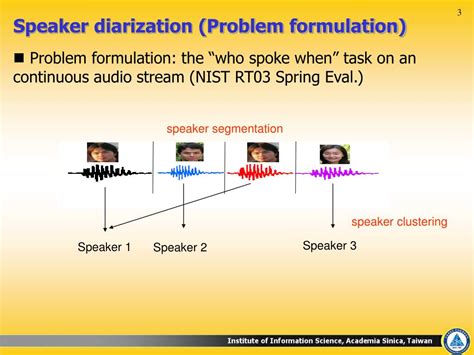 Ppt Introduction To Speaker Diarization Powerpoint Presentation Free