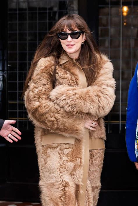 DAKOTA JOHNSON Leaves Her Hotel In New York 01 27 2024 HawtCelebs