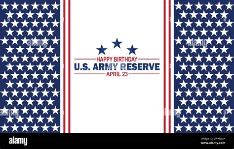 Happy Birthday Us Army Reserve Suitable For Greeting Card Poster And