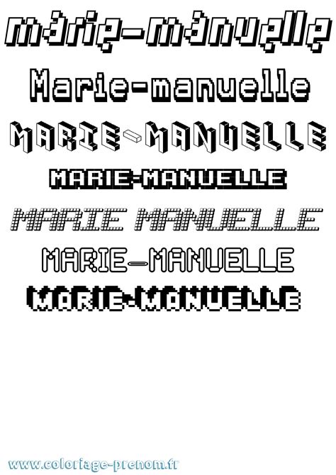 Coloriage Du Pr Nom Marie Manuelle Imprimer Ou T L Charger Facilement