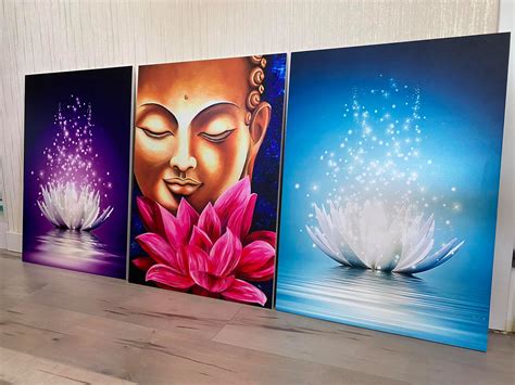 Ub Canvas Art Ханын зураг хэвлэл Ариун нандинийн бэлгэдэл Азийн цагаан дагина хэмээн