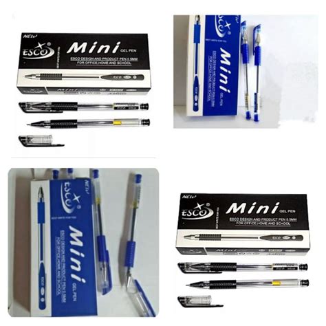 Jual Pen Gel Esco Mini Murah Isi 12 Pcs Shopee Indonesia