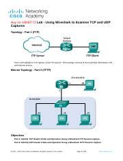 10 4 3 Lab Using Wireshark To Examine TCP And UDP Captures 1 Docx