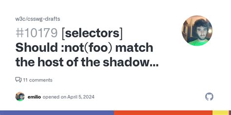 Selectors Should Notfoo Match The Host Of The Shadow Tree · Issue