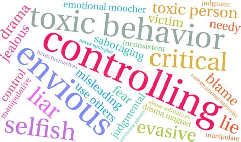 Controlling Word Cloud Stock Vector Illustration Of Misleading 107292048