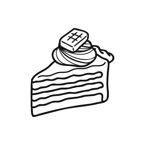 Isolate Black And White Chocolate Cake 25866861 Vector Art At Vecteezy