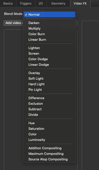 Blend Mode Playground QLab Cookbook