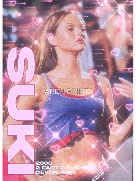 SUKI 2 FAST 2 FURIOUS V1 Poster For Sale By Beas Garden Redbubble