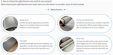 China Customized Grade 1 Titanium Wire Mesh Suppliers Manufacturers