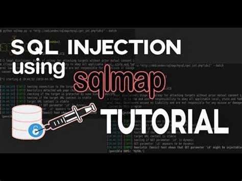 Sql Injection Using Sqlmap Basic Tutorial Youtube