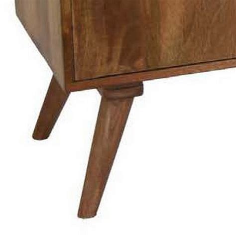 Benjara Sofi 47 Inch Sideboard Buffet Cabinet 3 Drawers Inset Handles