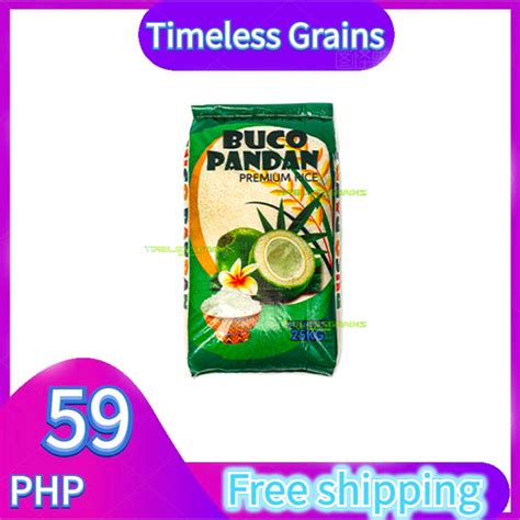 Buco Pandan Rice 25kg Quality Premium Rice 25kls Shopee Philippines