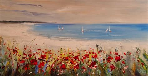 TABLEAU COQUELICOTS I 60X120 CM