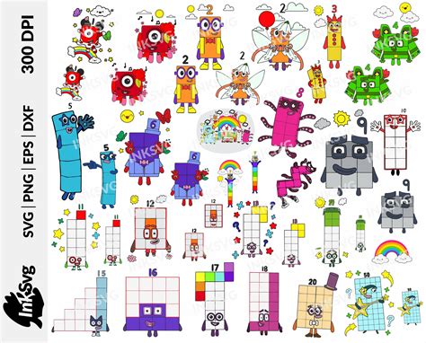 Numbers Svg Bundle For Cricut Blocks Svg Files For Cricut Png Dfx Eps