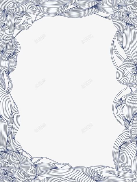 蓝色线条边框矢量图高清素材 矢量png 科技感 科技线条 线性 线条边框 蓝色线条 矢量图 Abstract Artwork