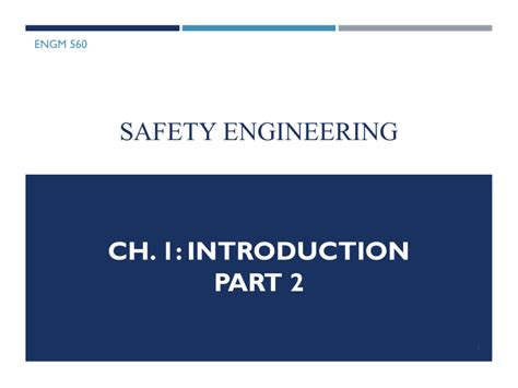 Safety Engineering Introduction Presentation